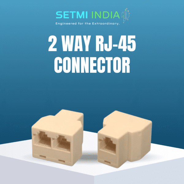 Buy RJ45 2-Way Connector(1 Female to 2 Female)| Premium RJ45 Setmi India